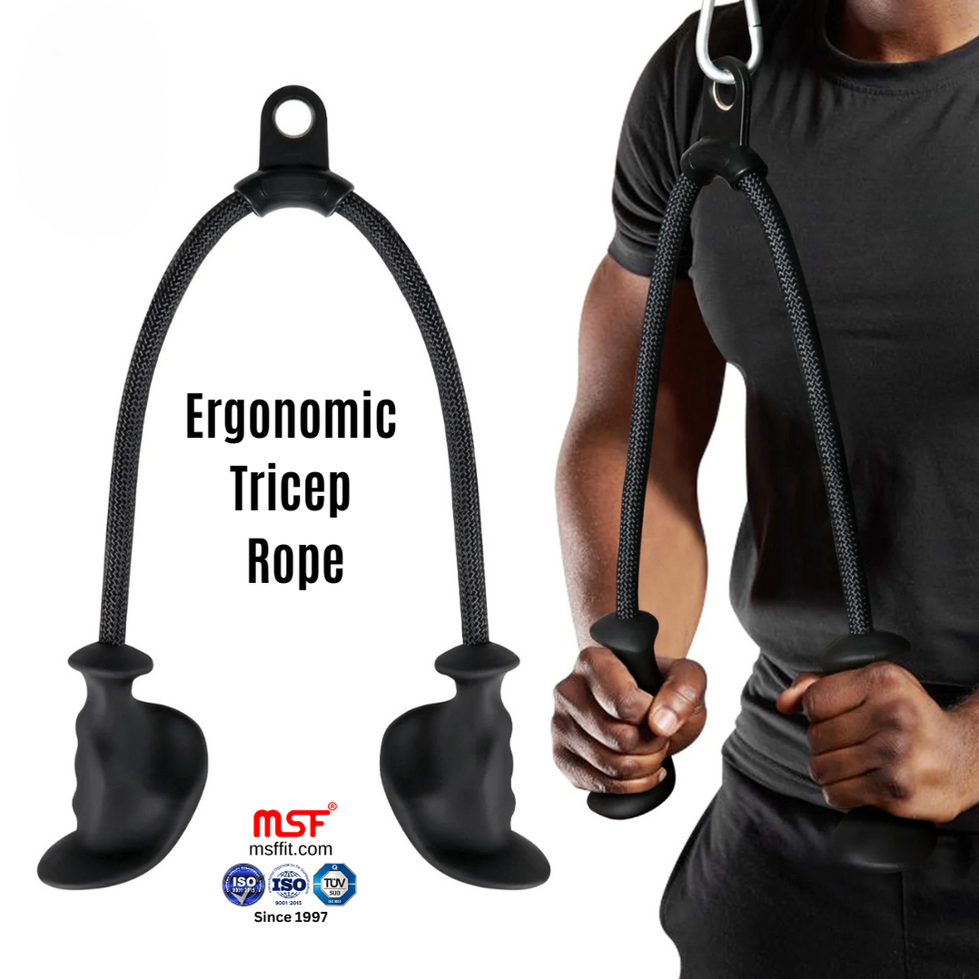 Ergonomic Triceps Rope — MSFFIT
