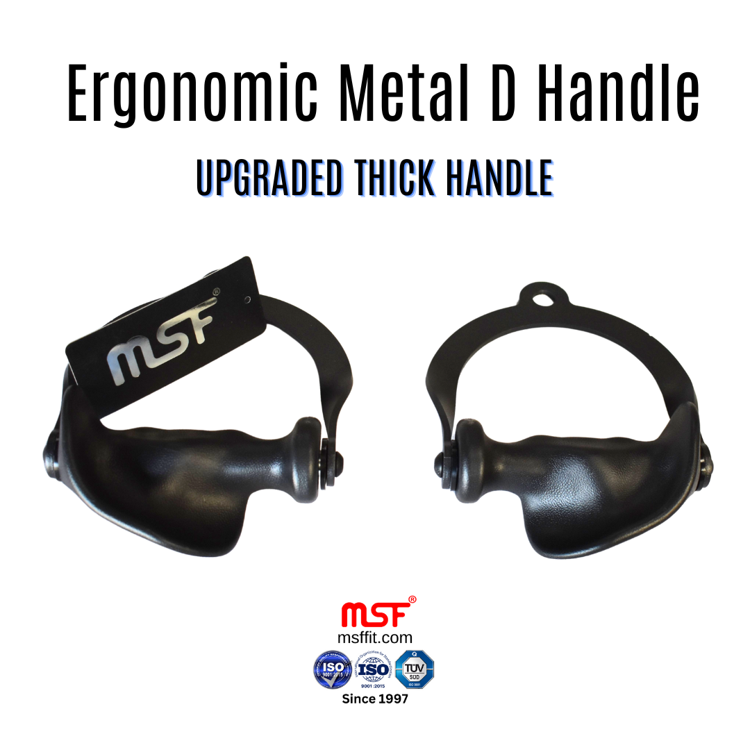 Ergonomic Metal D Handle (Pair) — MSFFIT