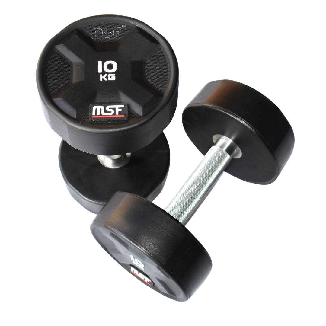 Polyurethane Round Dumbbells (Imported) — MSFFIT