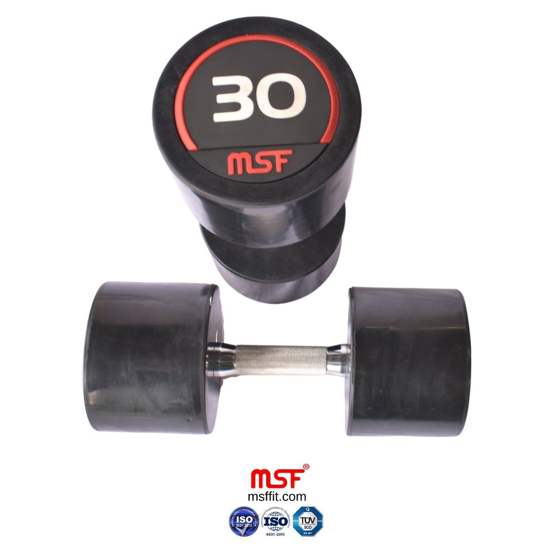 Dumbbell Round TPR Coated — MSFFIT