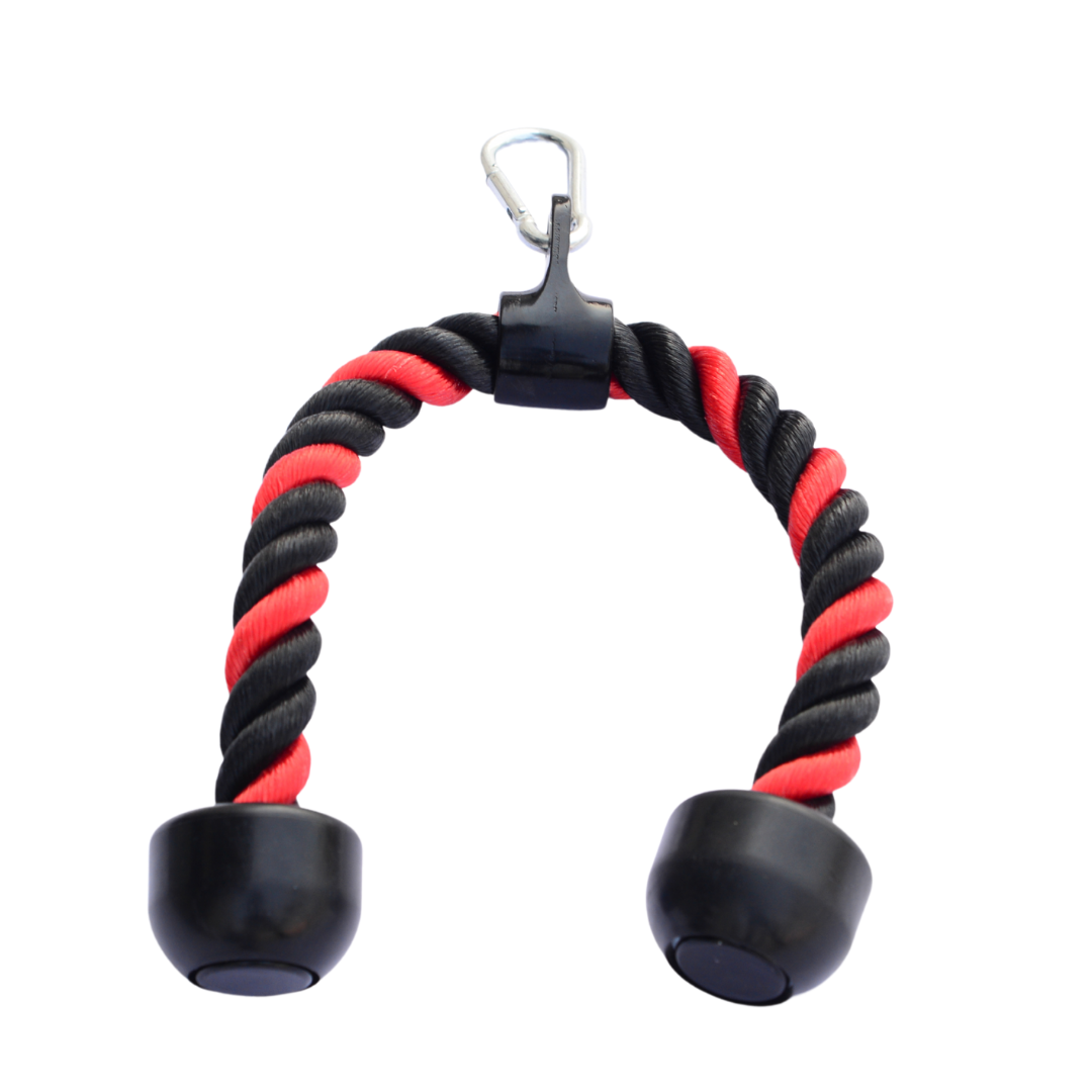 Tricep Rope (Red Black Combination) — MSFFIT